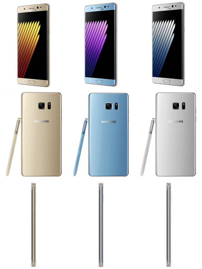 Note 7 El Samsung Galaxy Note 7 muestra sus colores oficiales en nuevas ...