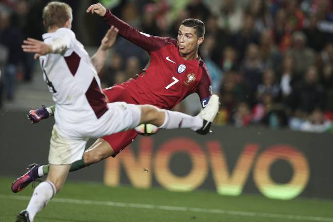 Portugal 4-1 Latvia | Cristiano Ronaldo scores superb volley for ...