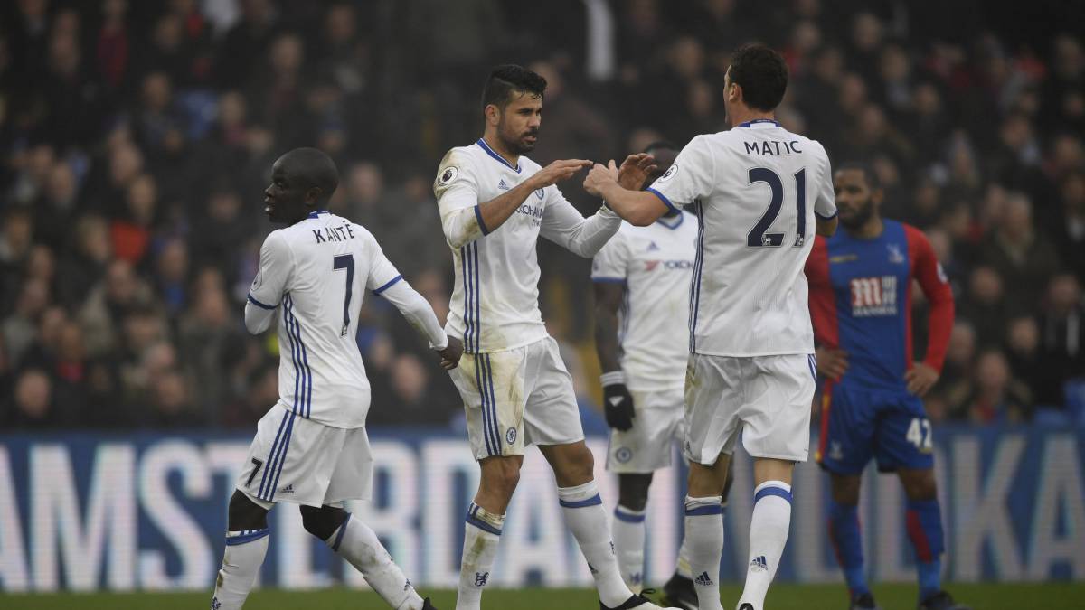 Chelsea march on as Costa seals victory at Palace - AS.com