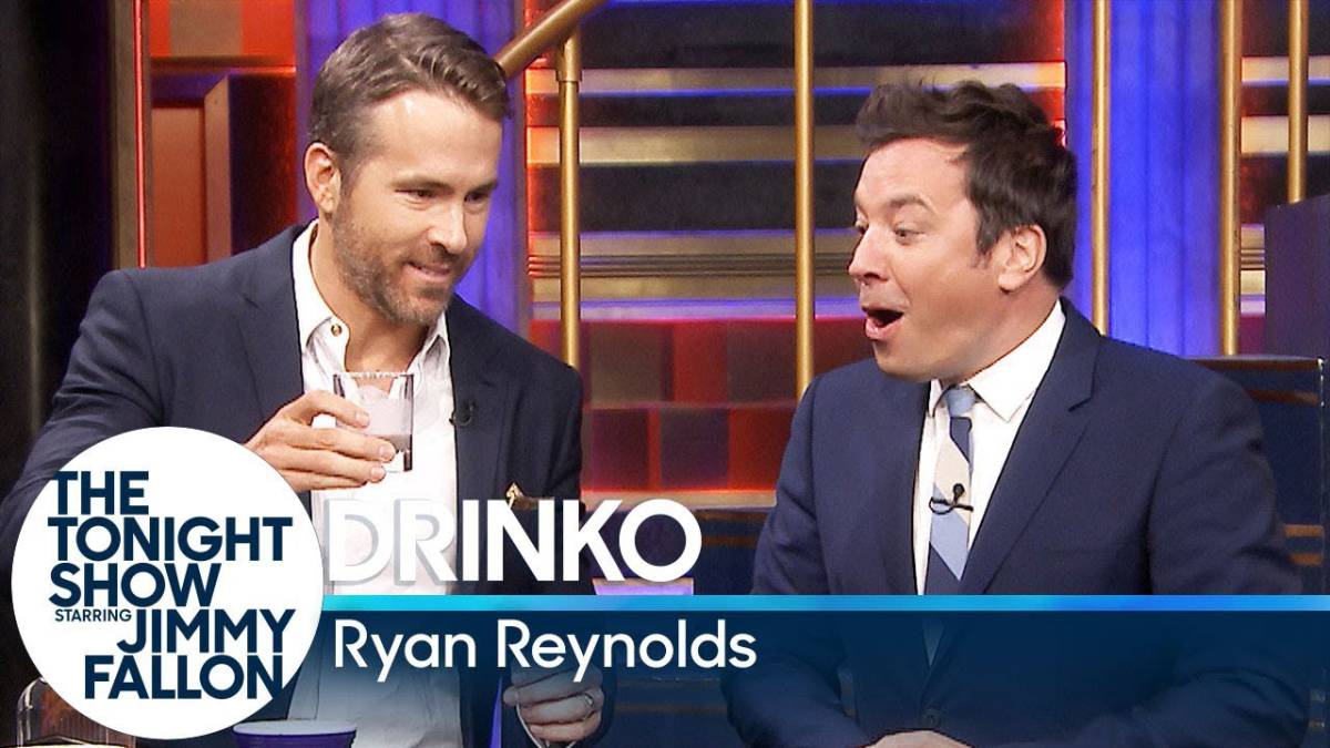 Ryan Reynolds y Jimmy Fallon beben esos cócteles asquerosos que nunca ...