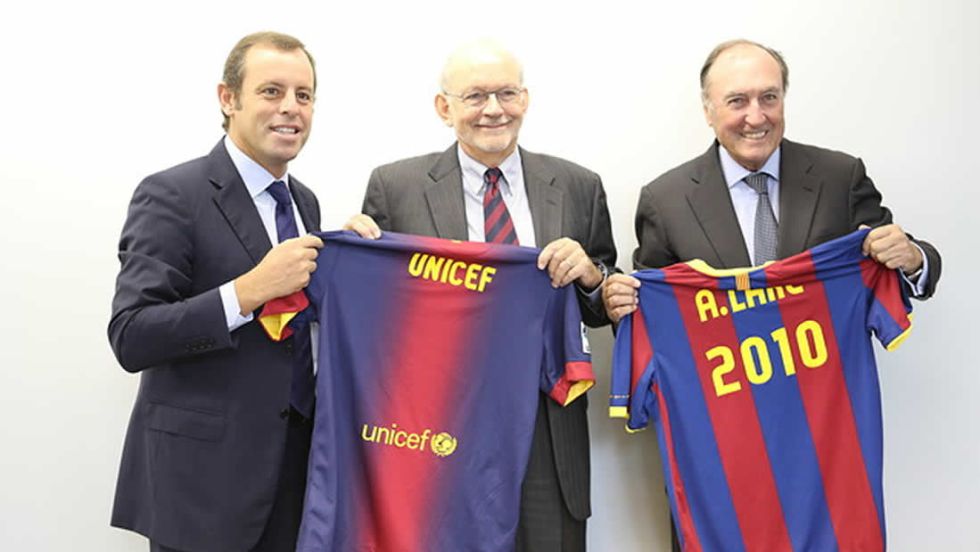 El Barcelona y UNICEF amplían su acuerdo hasta 2016 - AS.com