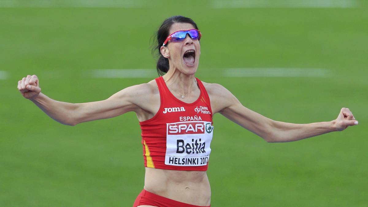 Ruth Beitia se estrenó como corredora - AS.com