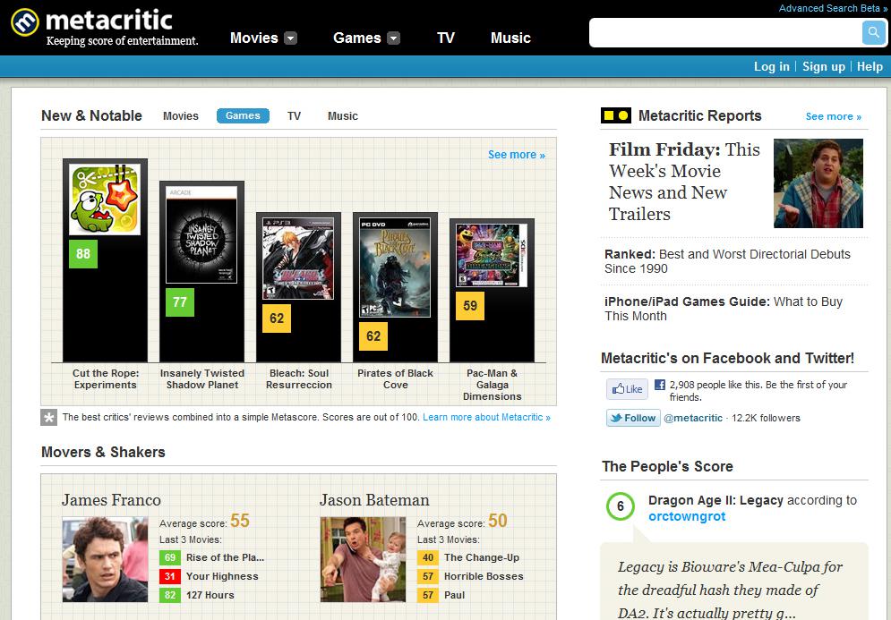 Metacritic resta importancia a la eliminación de las notas - MeriStation