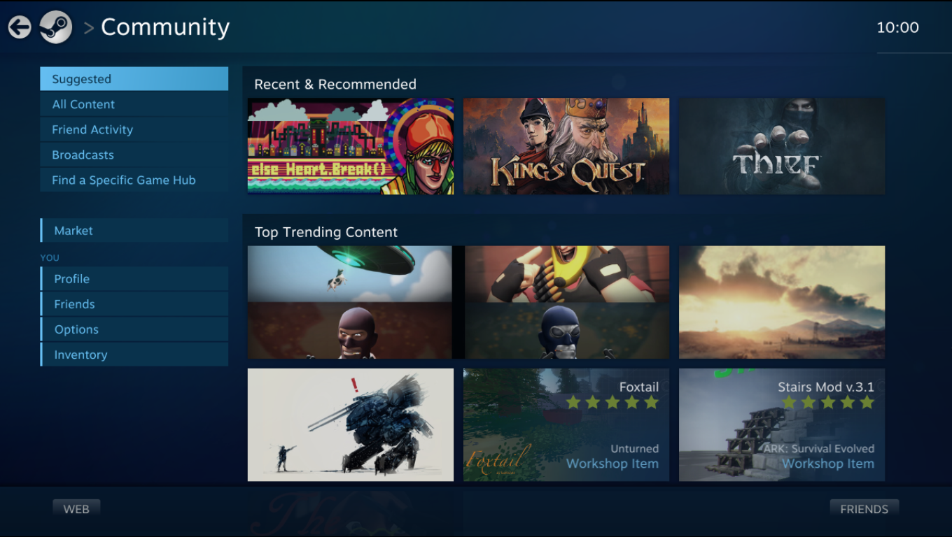 Big Picture de Steam renueva el aspecto de su interfaz - MeriStation