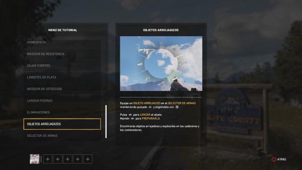 Far Cry 5: Guía completa - Menú de tutorial - MeriStation