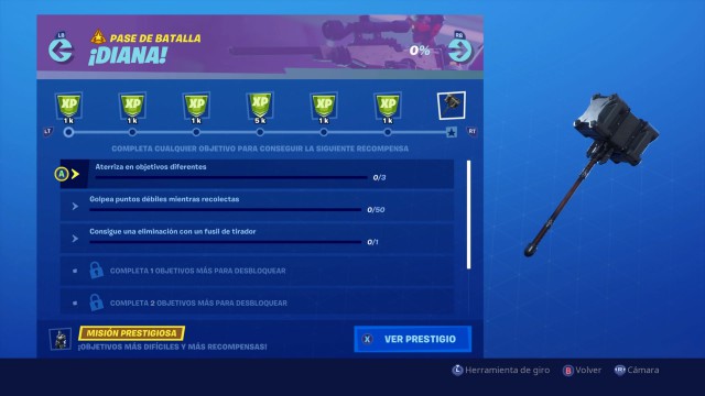 Fortnite: guía de desafíos de ¡Diana! - MeriStation
