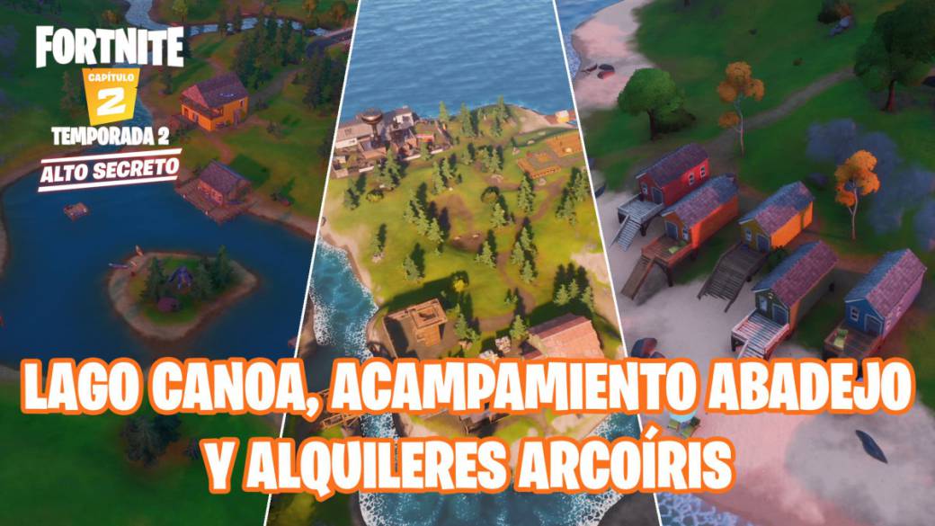 Desafío de Fortnite: ¿dónde están Lago Canoa, Acampamiento Abadejo y ...