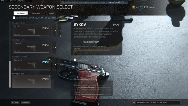 CoD Warzone: aparece la pistola Sykov en la armería de los jugadores ...