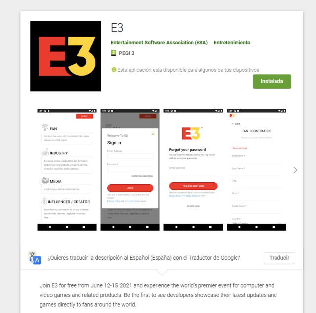 App E3 2021 | Cómo descargar en iOS y Android, usos y funcionalidades ...