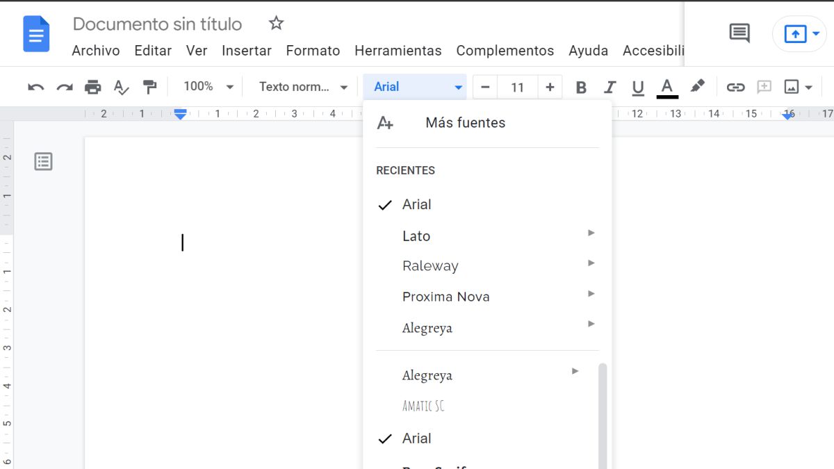 Cómo añadir fuentes a Documentos de Google - AS.com