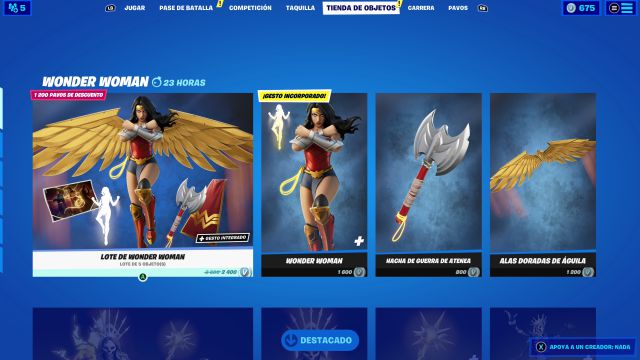 Fortnite: skin Wonder Woman ya disponible; precio y contenidos ...