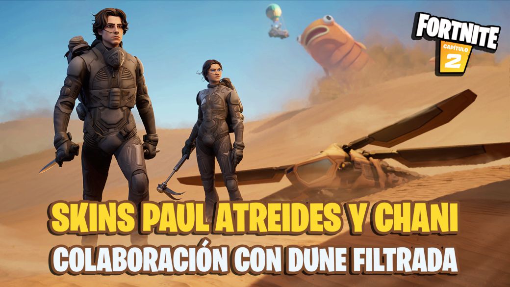 Dune llega a Fortnite; skins de Paul Atreides, Chani, nuevos accesorios ...