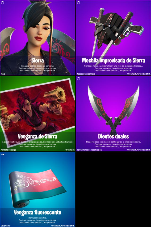 Así es el skin Sierra del Club de Fortnite de noviembre 2021 - MeriStation