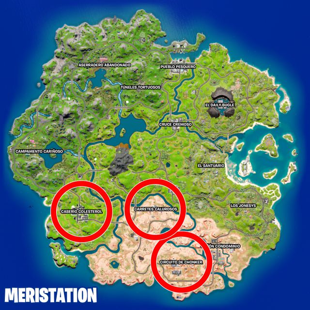 Todas las misiones de la Semana 4 de Fortnite Capítulo 3 Temporada 1 y ...