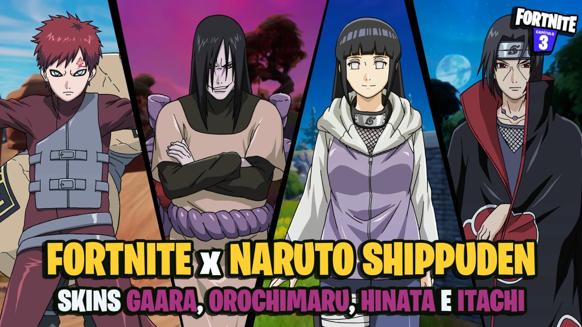 Fortnite x Naruto: Gaara, Itachi, Hinata y Orochimaru ya en la tienda ...