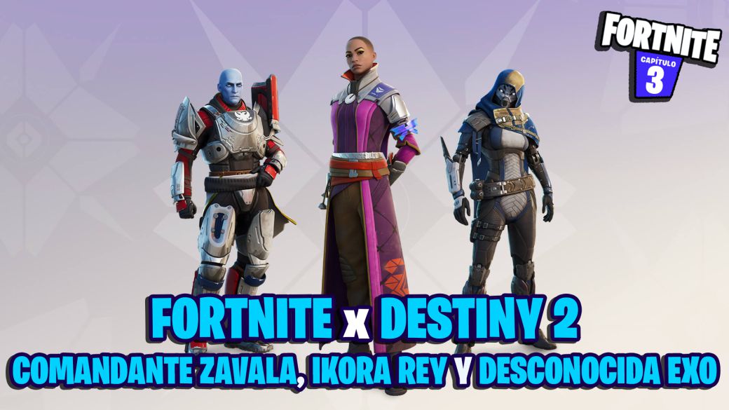 Fortnite x Destiny 2: Comandante Zavala, Ikora Rey y Desconocida Exo ...