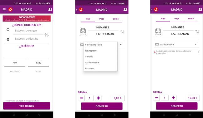 Cómo solicitar los nuevos abonos de Renfe por el móvil Android e iOS ...