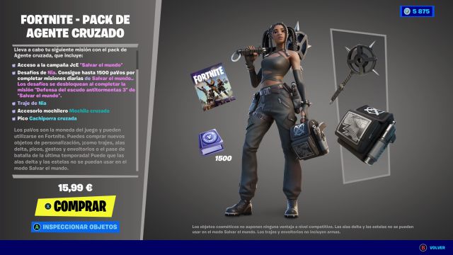 Fortnite: pack de Salvar el Mundo de Nia ya disponible - MeriStation