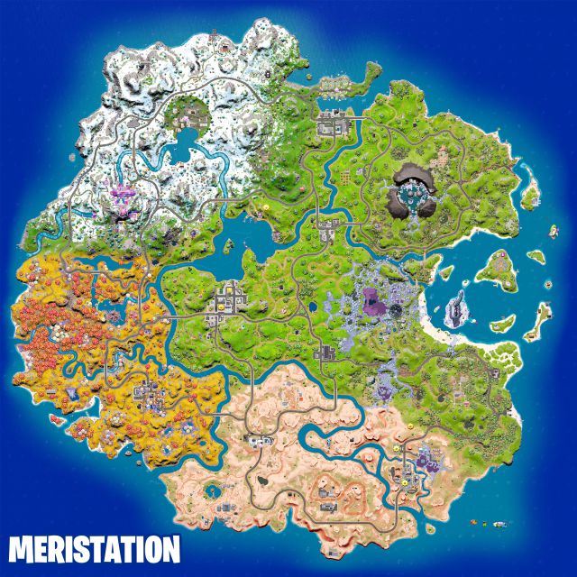 Así es el nuevo mapa de Fortnite Temporada 4: todos los detalles ...