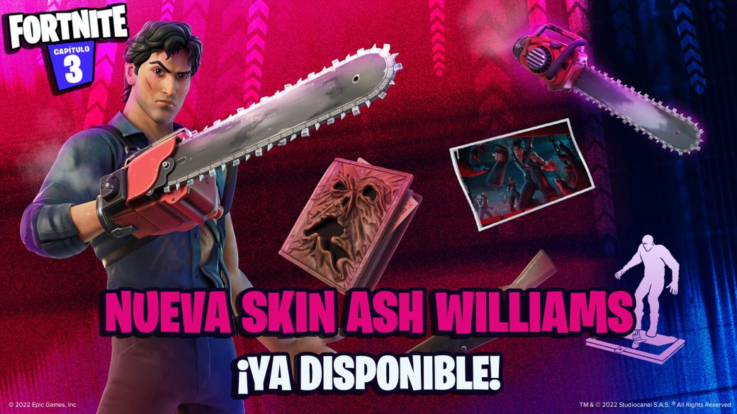 Ash Williams de Evil Dead llega a Fortnite: consigue ya su skin ...