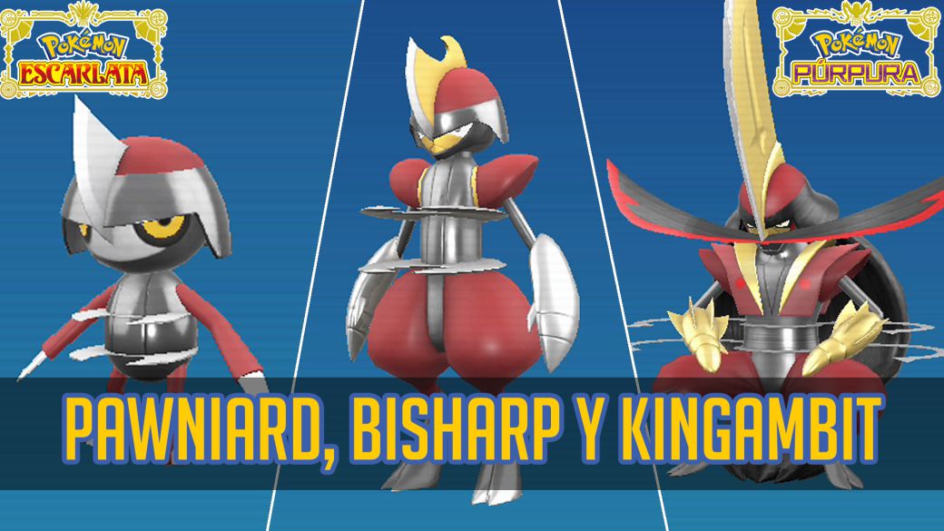 Cómo conseguir a Pawniard, Bisharp y Kingambit en Pokémon Escarlata y ...