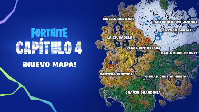 Así es el nuevo mapa de Fortnite Capítulo 4 - Temporada 1: todas las ...