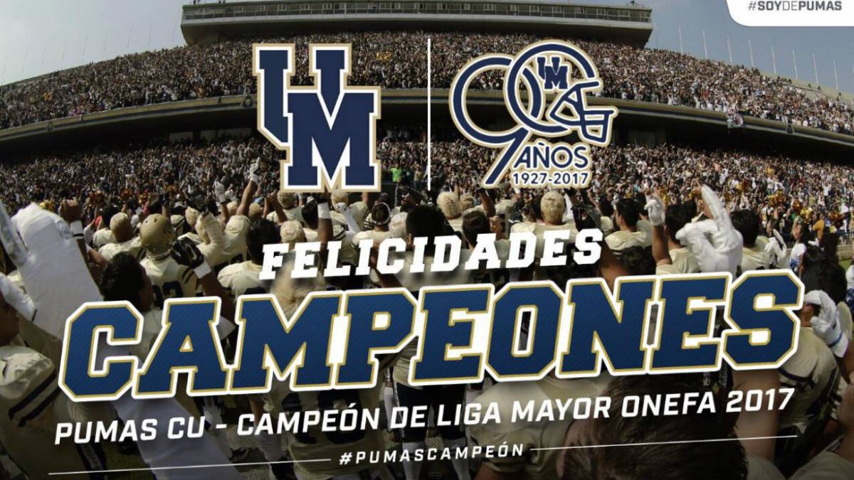 Más Deporte: Pumas CU se corona campeón de ONEFA ante Auténticos Tigres ...