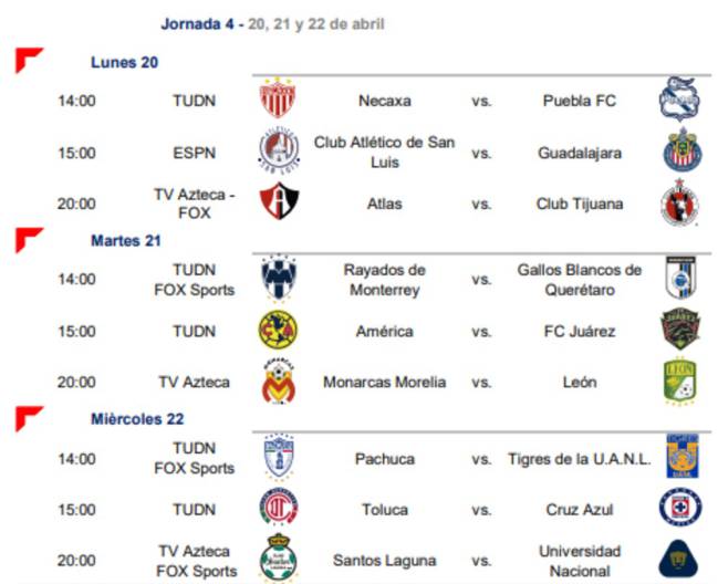 Calendario de Liga MX Virtual 2020: fechas y partidos - AS México