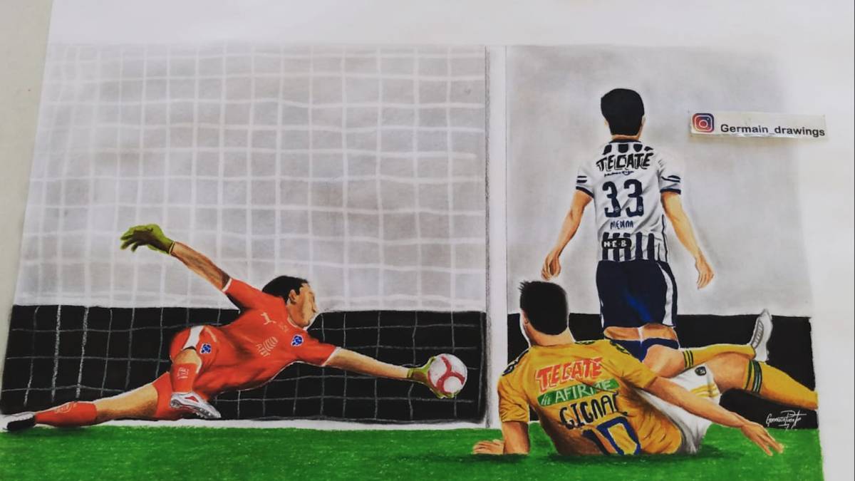 "Dibujando la Pasión', los Rayados hechos obra de arte - AS México