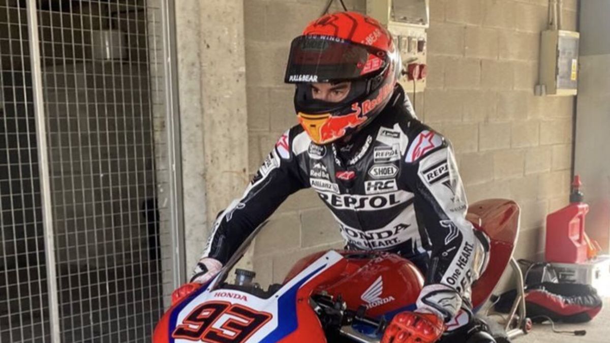 MotoGP : Márquez se está probando en Alcarrás con una CBR 600RR - AS.com