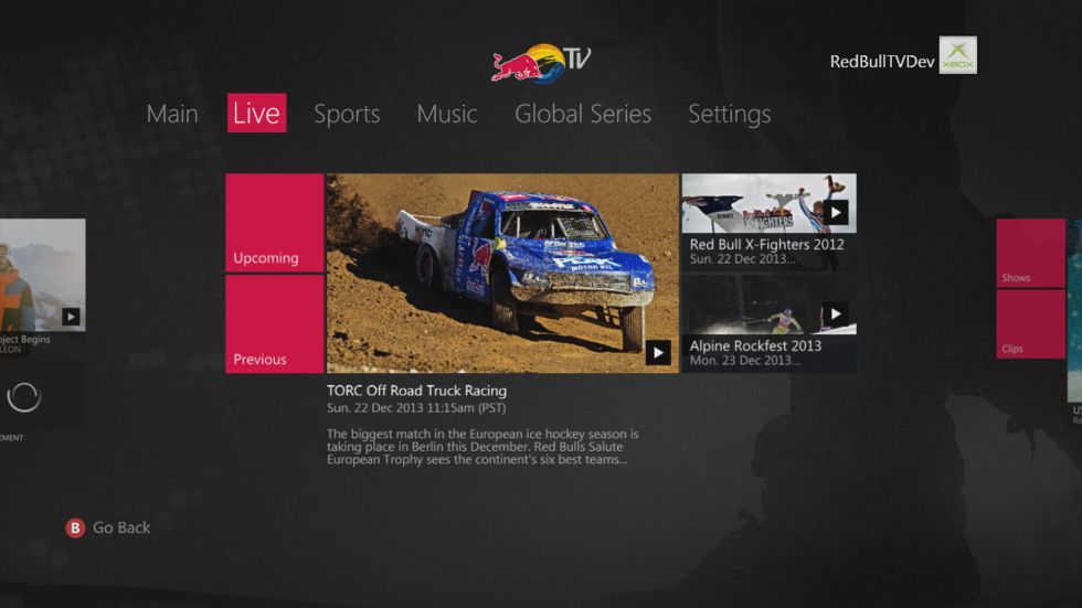 La aplicación de Red Bull TV llega a Xbox 360 - AS.com