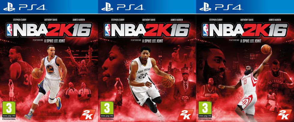 NBA 2K16: Stephen Curry, James Harden y Anthony Davis, portada - AS.com