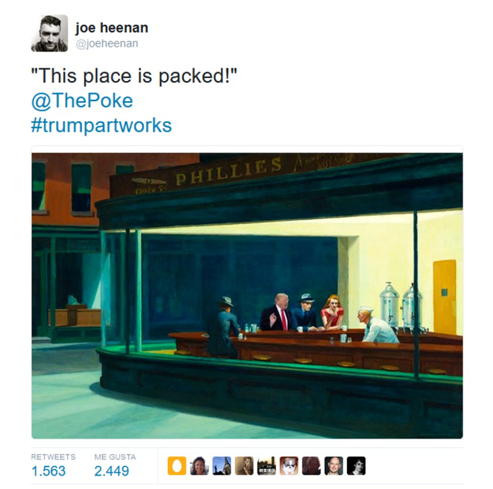 Así quedan las obras de arte con Donald Trump infiltrado - AS.com