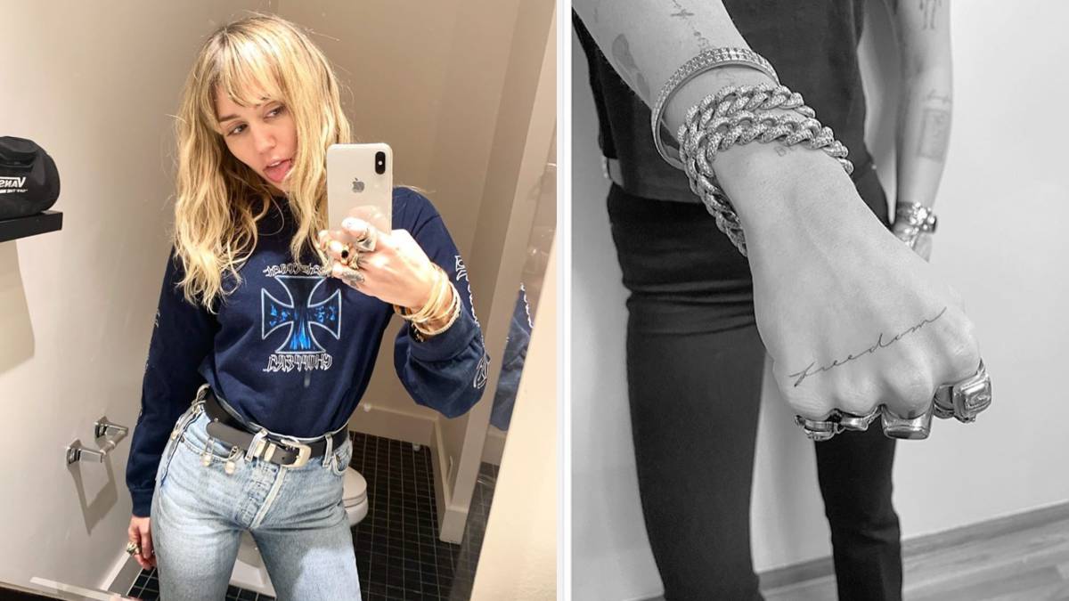 Así es el nuevo tatuaje de Miley Cyrus que podría ser una indirecta a ...