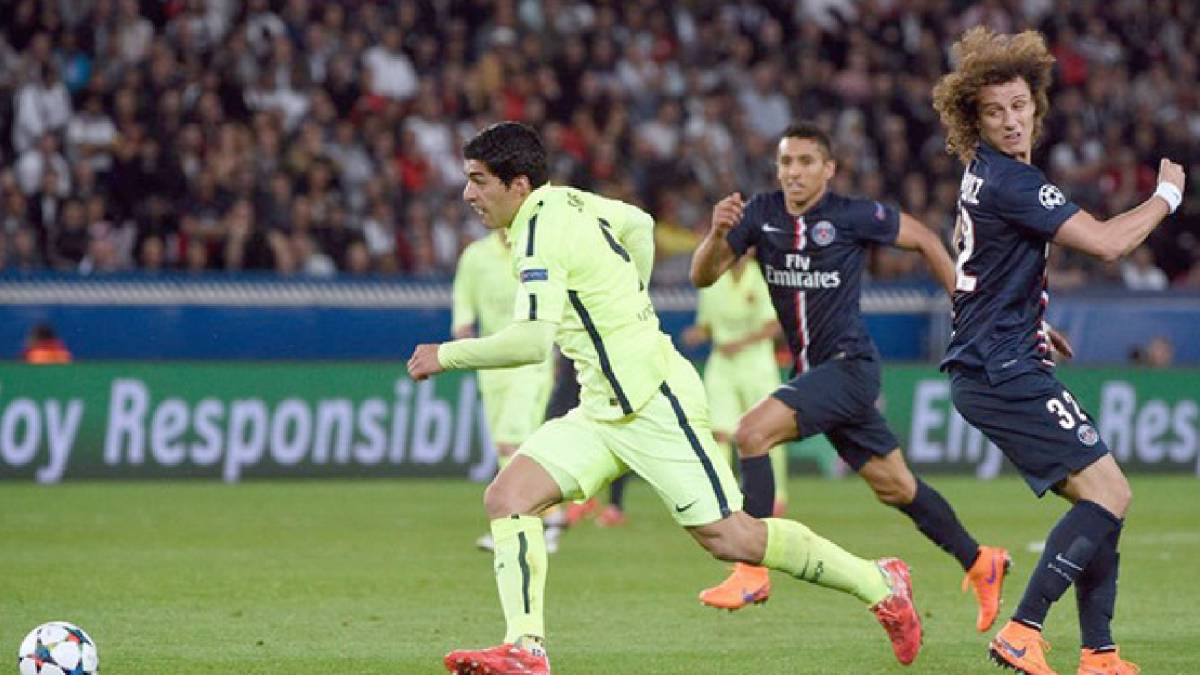 PSG v Barcelona | The day Suárez humiliated David Luiz and stunned the ...