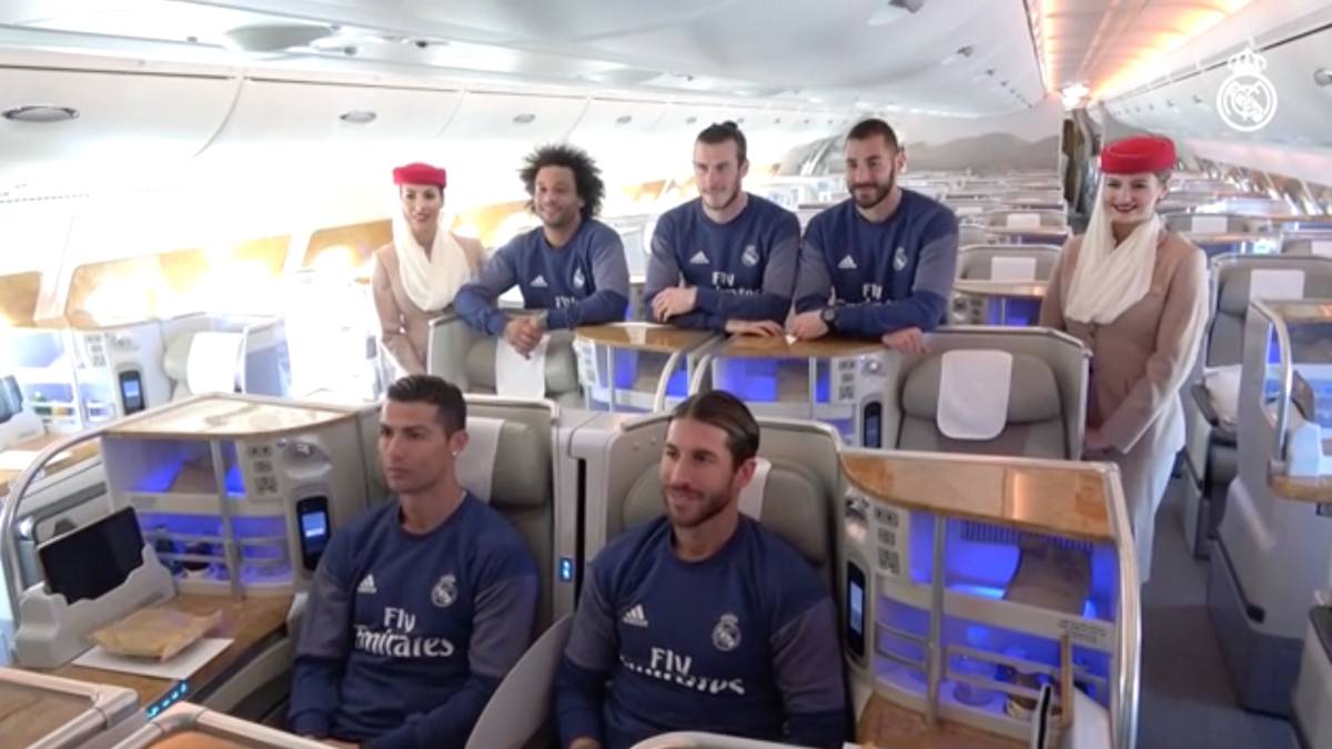 Vídeo: | El Madrid presenta su nuevo avión... sin James en la foto - AS.com