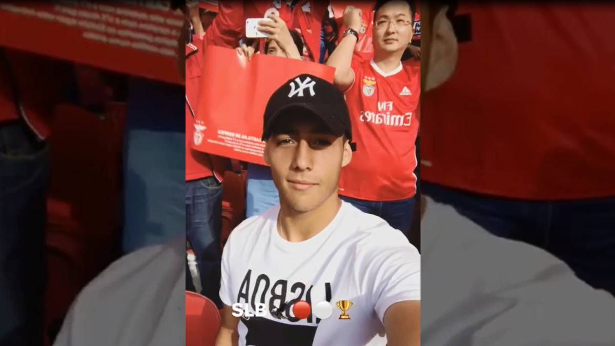 Simón Ramírez vivió desde la tribuna el título del Benfica - AS.com